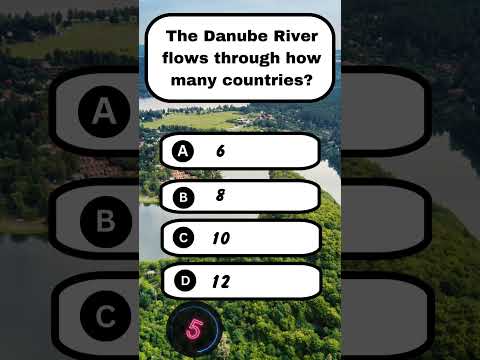 The Danube river flows through how many countries? #shorts #ssccgl #sscchsl #danuberiver #river
