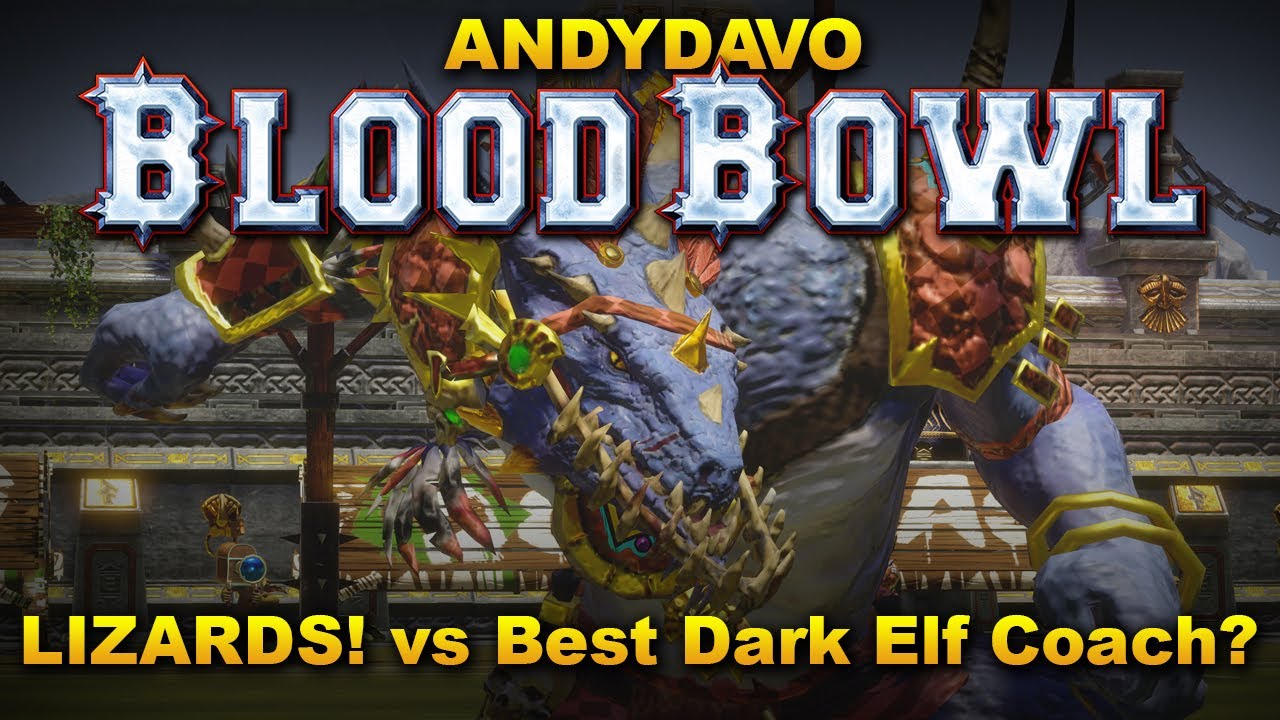 AndyDavo Lizardmen: Takes On Top Ladder Dark Elf Coach [Match 1]