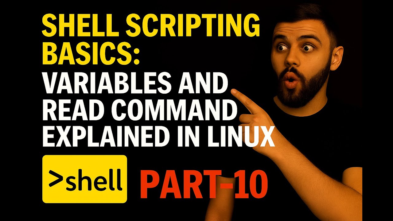 Shell Scripting Tutorial|Shell Scripting Basics: Variables and READ Command Explained in Linux|Linux