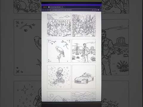 Create coloring pages for your kids #coloringpages #coloringbook #doodle