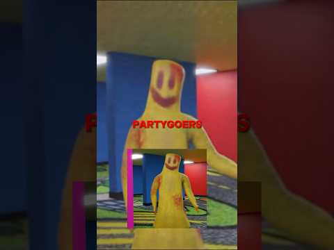 ⚠️🎊THE PARTYGOERS - BACKROOMS ENTITY FOUND FOOTAGE🎊⚠️ #backrooms #creepypasta #shorts