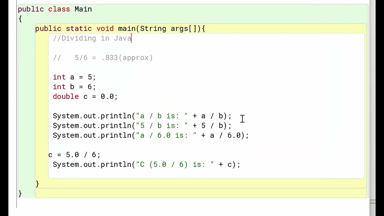How Division in Java Works