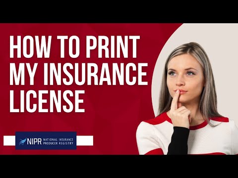 How to Print Your License | NIPR