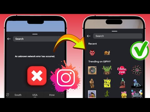 How to Fix Instagram Story Stickers An unknown network error has occurred Problem