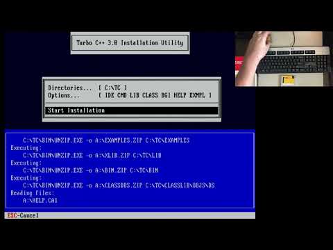 STB1031 - Turbo C++ 3.0 - Install and Hello World
