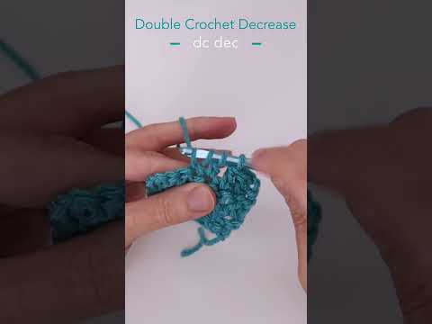 Crochet Basics - Double Crochet Decrease