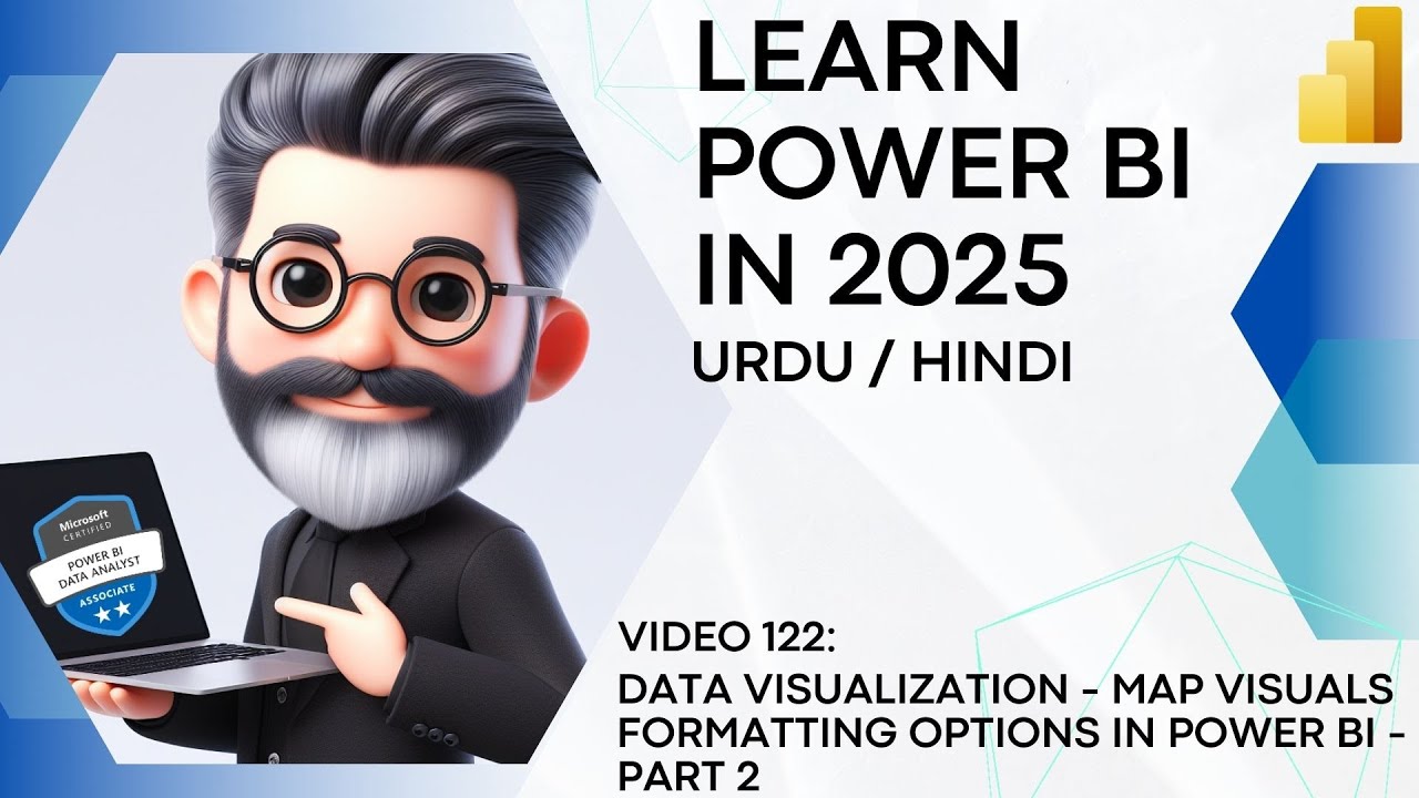 122. Data Visualization in Power BI - Map visuals formatting options - Part 2