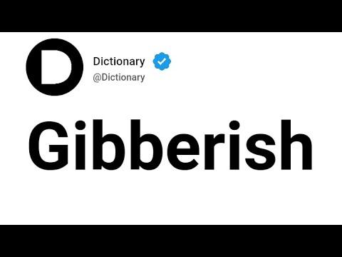 Gibberish Meaning In English