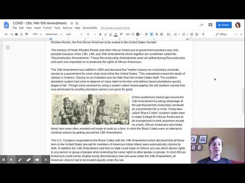 13th, 14th 15th Amendments