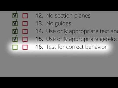 3D Warehouse Checklist Review Conclusion