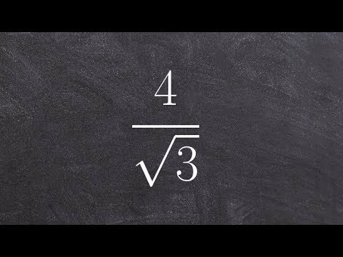 Rationalizing the denominator with a radical