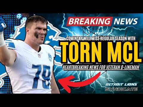 BREAKING NEWS: Detroit Lions DE John Cominsky OUT INDEFINITELY With TORN MCL!