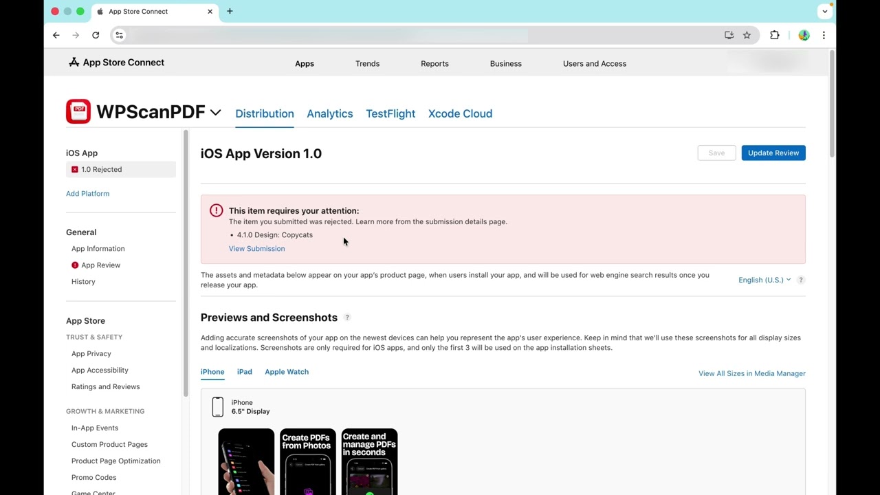 Fix Apple App Store Rejection: Copycat Design Problem