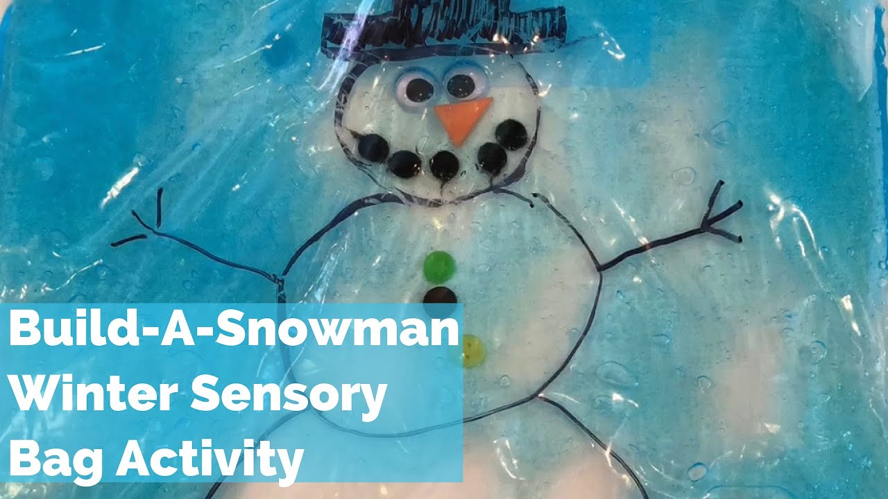 Build-A-Snowman Winter Sensory Bag - Winter Sensory Activity for Toddlers, Preschool & Kindergarten