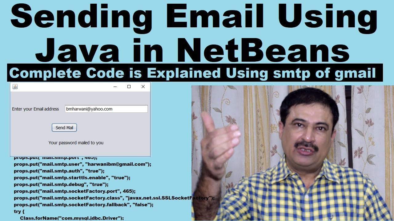 How to Send Email Using Java in NetBeans