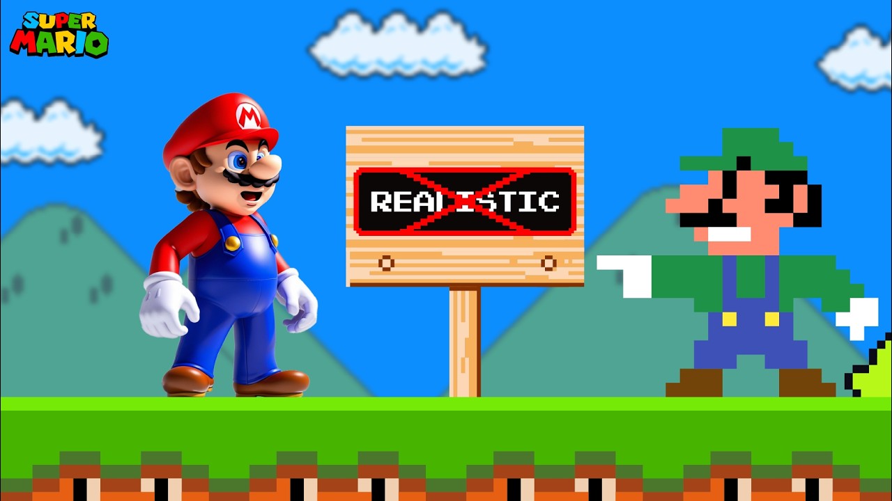 Super Mario Bros., but ULTRA REALISTIC Things Are Forbidden Here...