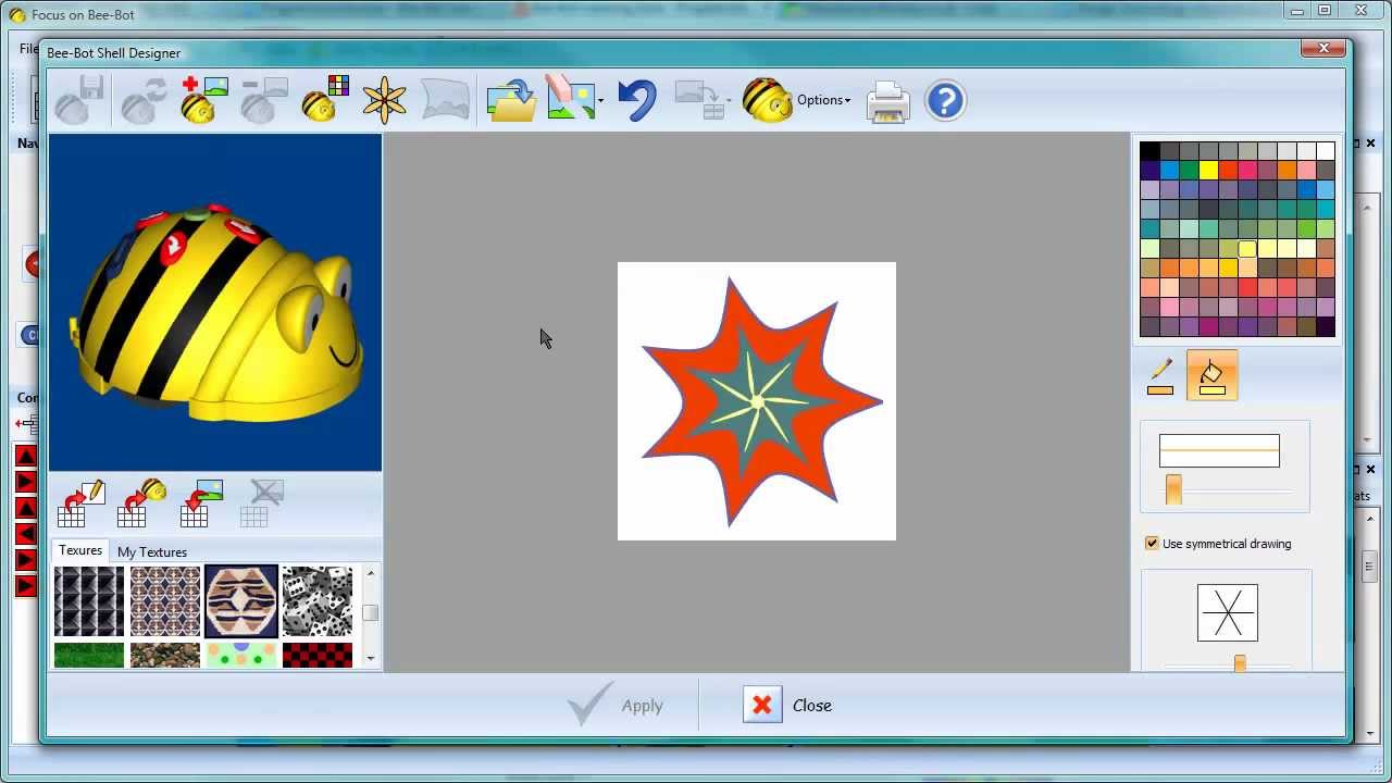 Bee-Bot Learning Zone: Using the Shell Designer
