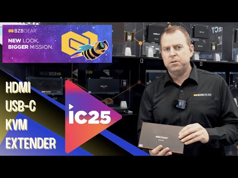 Extend HDMI, USB-C, KVM over HDBaseT 3.0 up to 100M - BG-EXH-4KC7