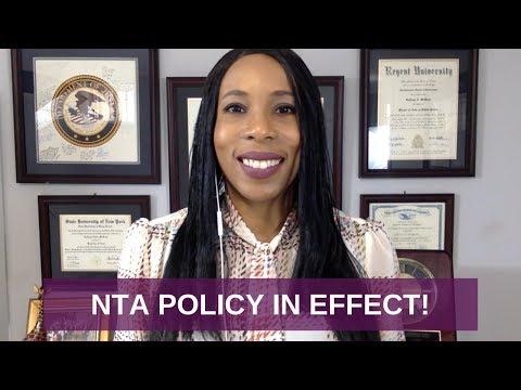 NTA Immigration Policy, IN EFFECT NOW, Notice to Appear Memo [2018]