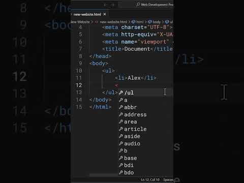 Creating Unordered List in HTML😎 | Web development #programming #webdevelopment #html