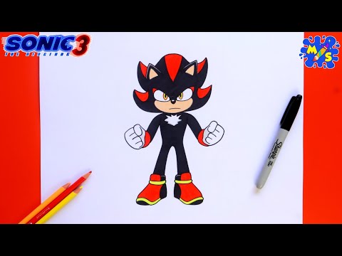 How to Draw Shadow the Hedgehog from Sonic 3