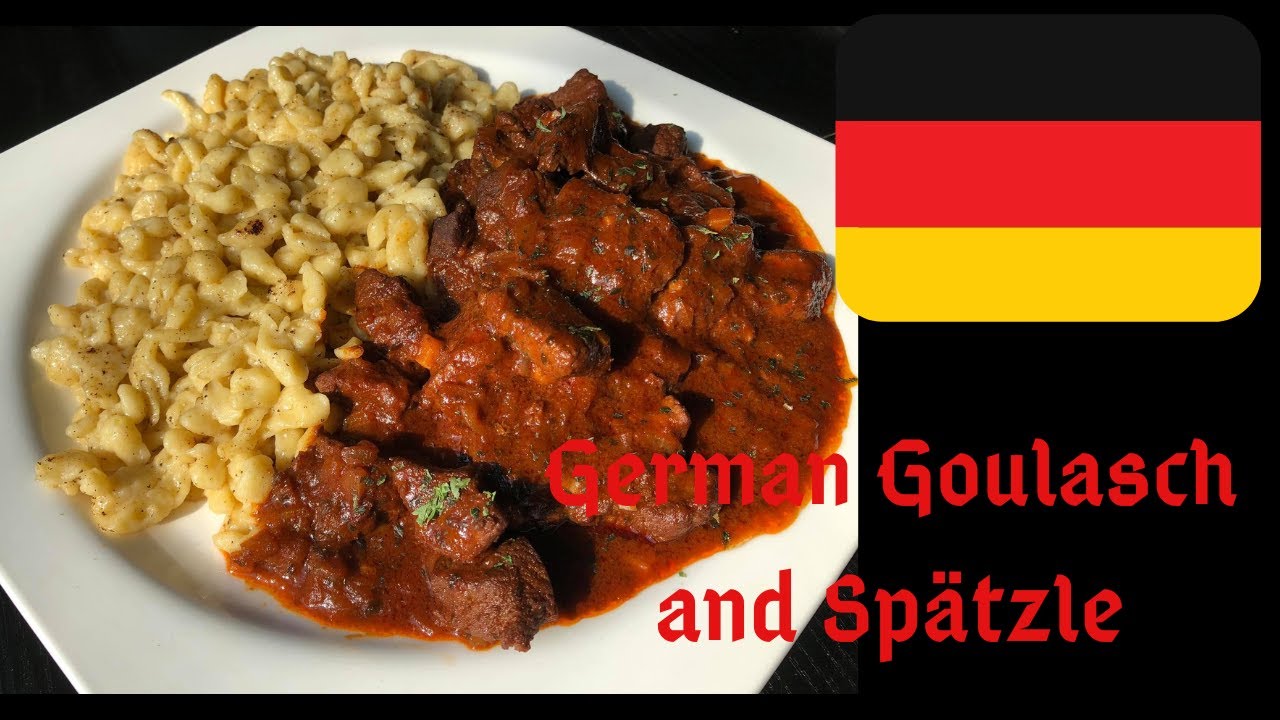 How to make Goulash|German Rindergulasch with Spätzle|easy recipe