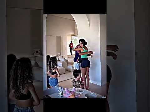 Ronaldo jr and his mom best moment.georgina and her elder son❤️