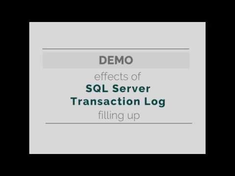 Effects of a Full SQL Server Transaction Log