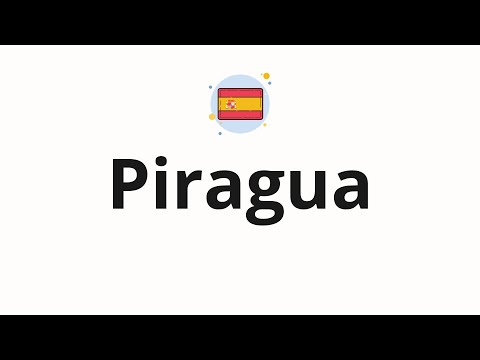 How to pronounce Piragua