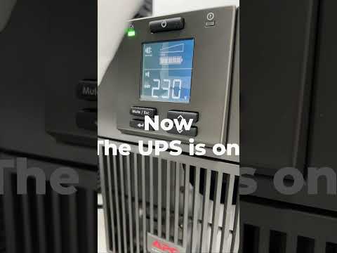 How to turn on/off APC UPS #apc #ups