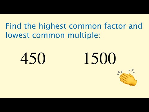 Highest Common Factor & Lowest Common Multiple - GCSE Mathematics