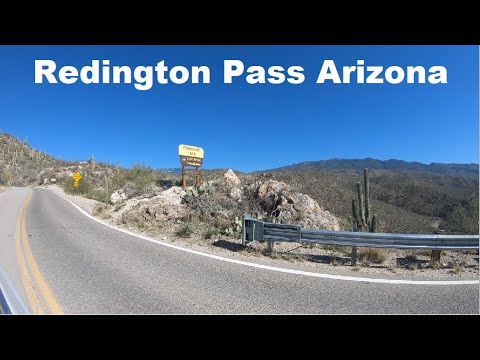 Driving through Redington Pass Arizona