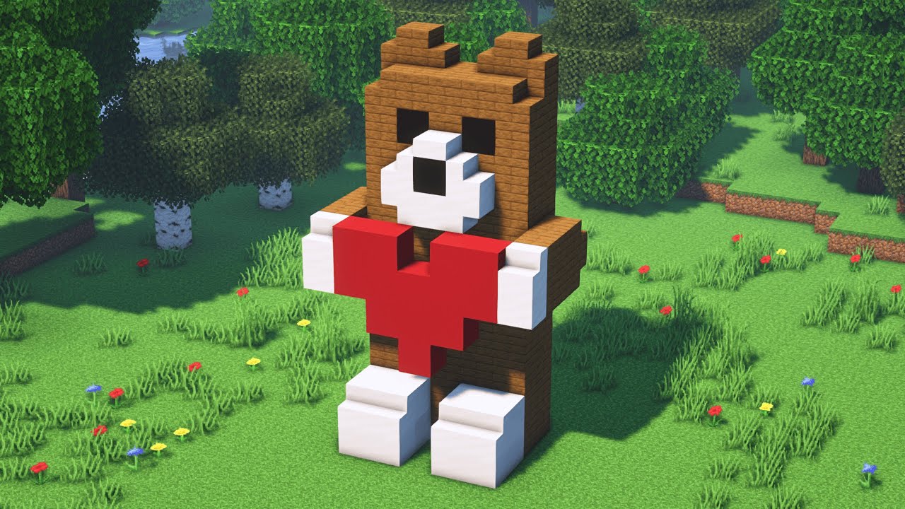 How to Build a Giant Teddy Bear in Minecraft - Minecraft Giant Builds ...