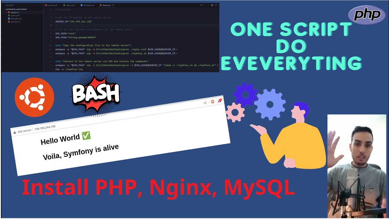 Automate Your Symfony Project Deployment on Linux with this Bash Script - GitHub & Nginx Included!