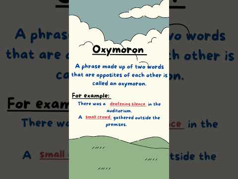 Oxymoron #englishvocabularyforbeginners #basicenglishgrammar #figureofspeech #shorts