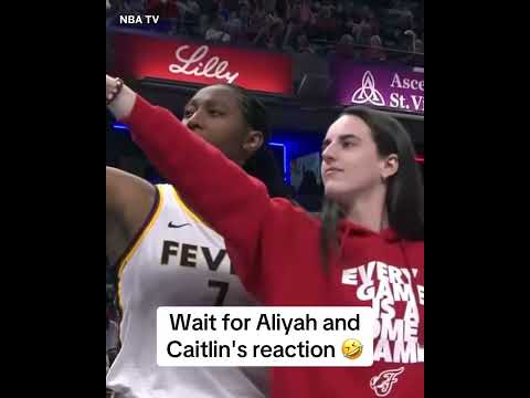 Aliyah Boston and Caitlin Clark's reaction to this foul 😂