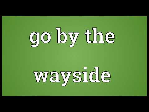 Go by the wayside Meaning