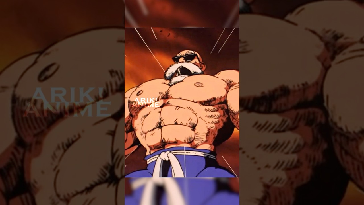 Master Roshi Shows Off His Muscles!