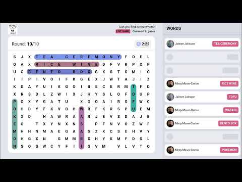 Live Word Search: Japan