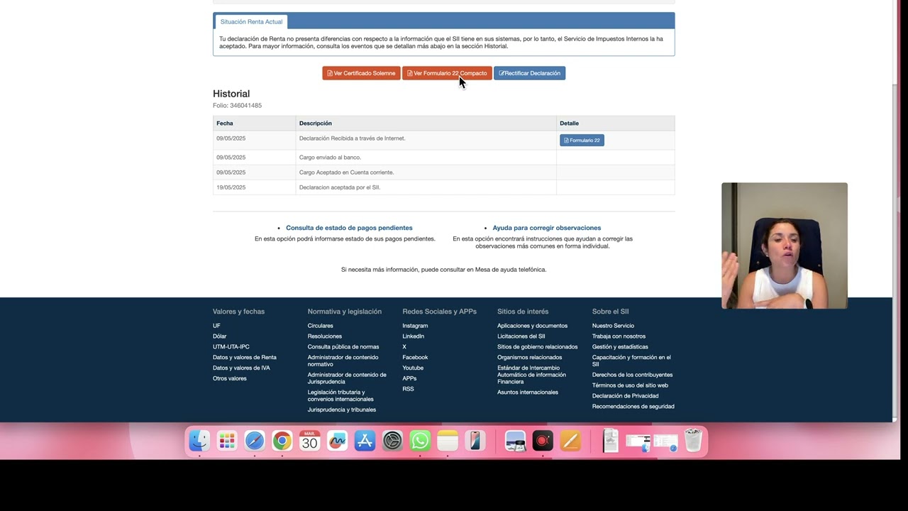 How to check if my tax return has been approved and how to download form 22
