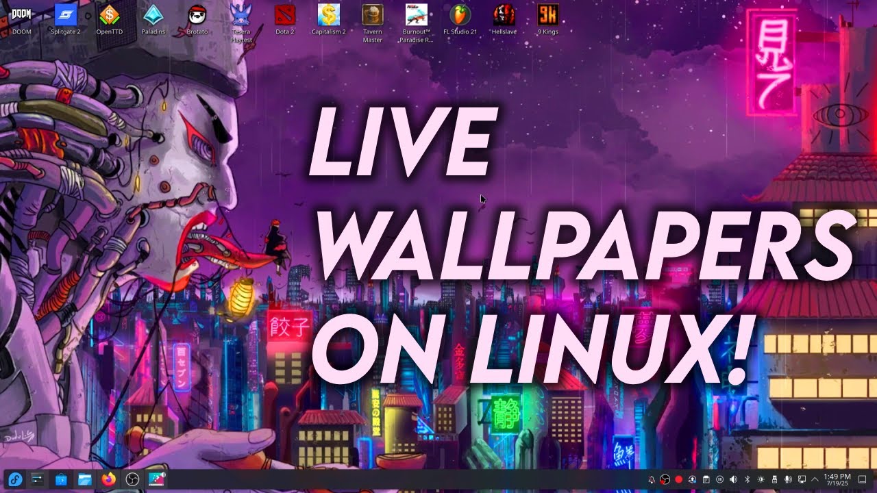 How to use LIVE WALLPAPERS on Linux! (For KDE Plasma)