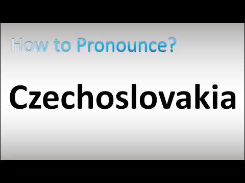 How to Pronounce Czechoslovakia