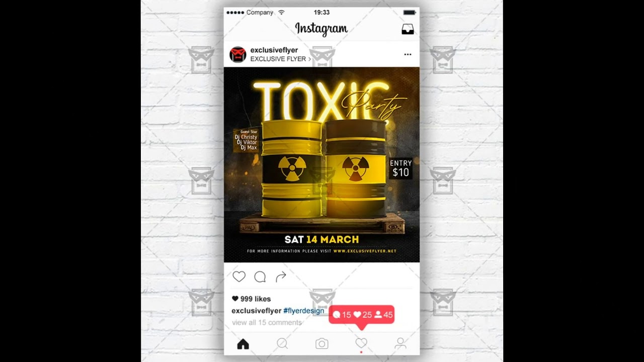 Toxic Night - Flyer PSD Template