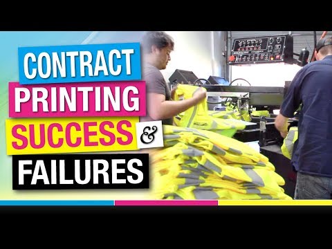 Contract Screen Printing Vlog and Difficulties with Mesh Safety Vests