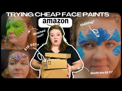 π¨πΈ Trying a Cheap Amazon Face Paint Palette - Round 3 Bowitzki vs UCANBE πΈπ¨
