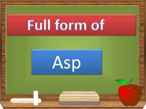 full form of asp