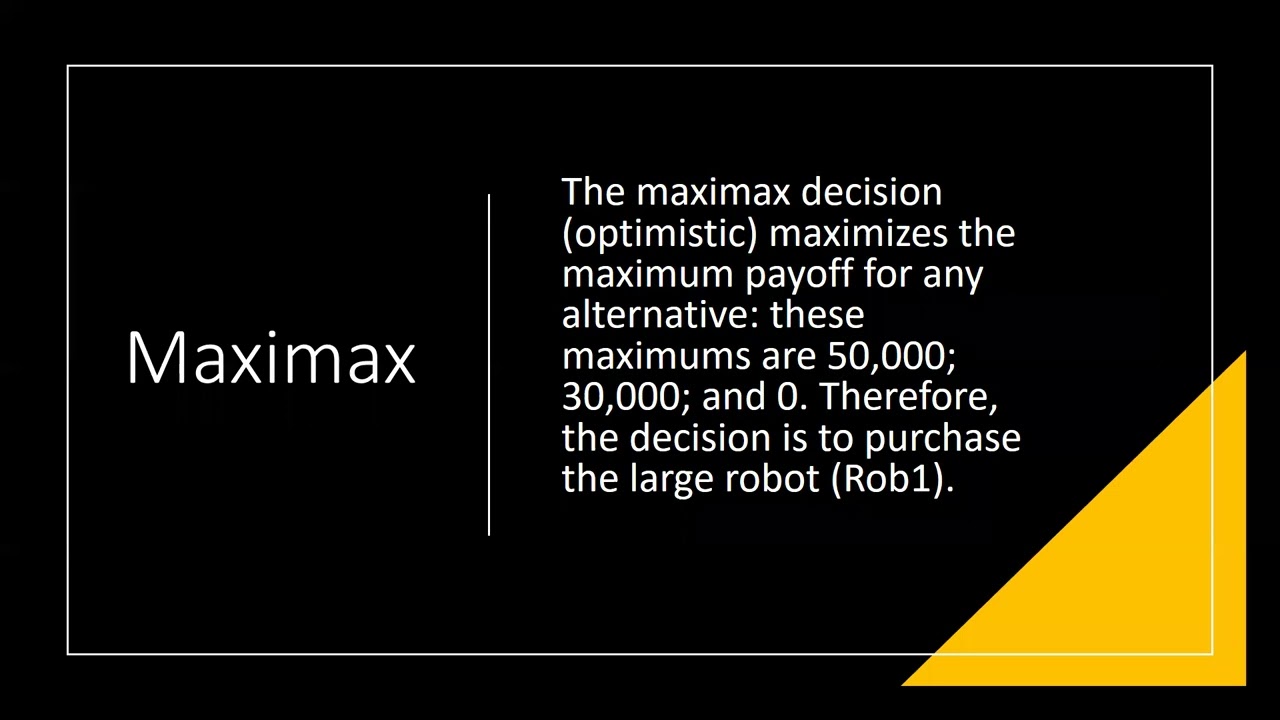 Decision Analysis and Excel QM