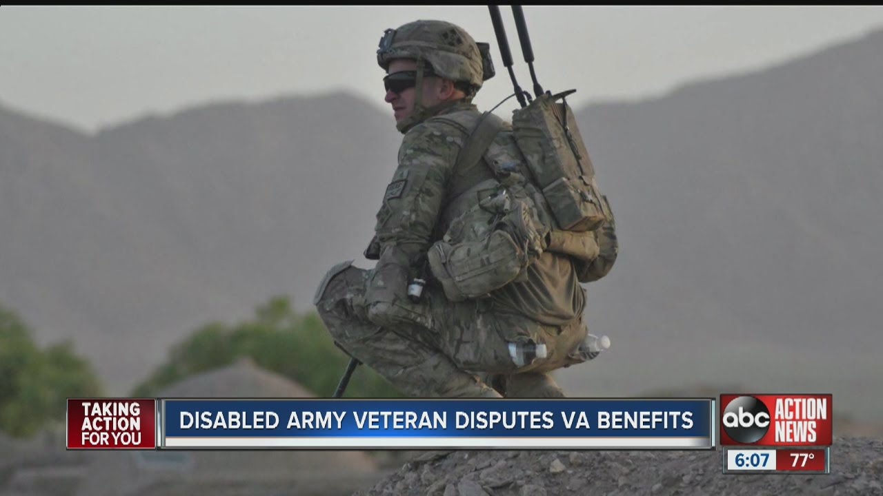 Disabled Army veteran disputes VA benefits