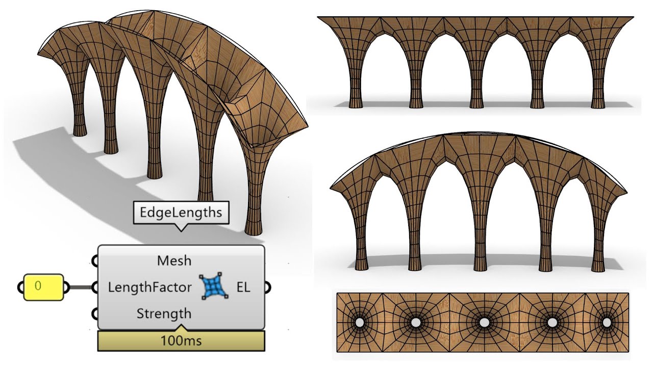 Grasshopper Kangaroo Tutorial (Parametric Structure)