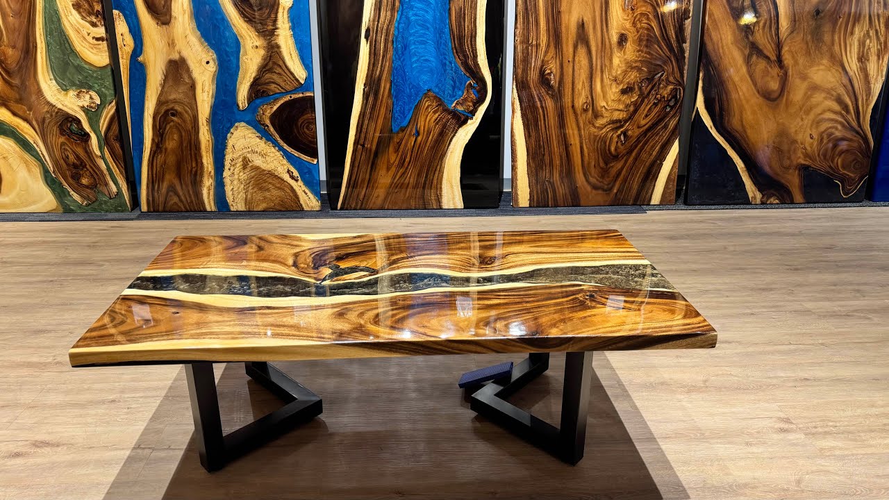 EPX0340 (1400-700-42) - Epoxy Coffee Table/ Study Table - Natural ...